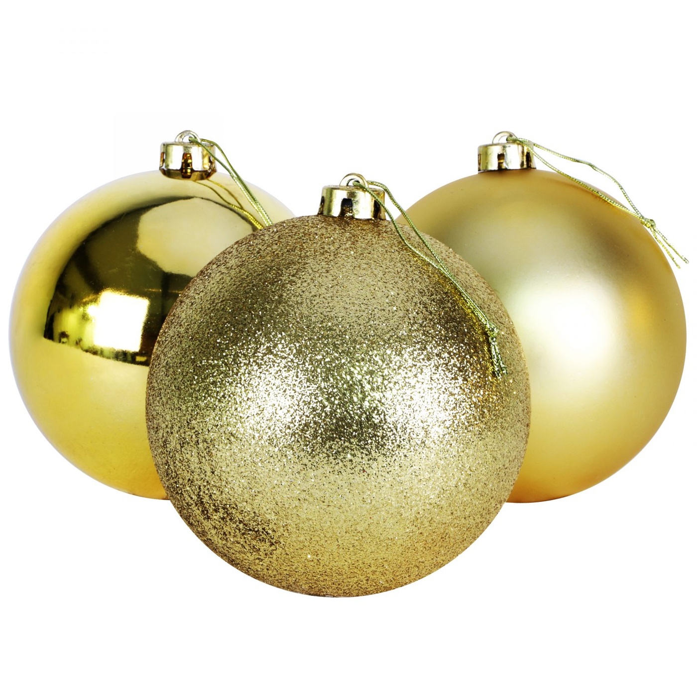 3-150mm Extra Large Baubles - Shiny, Matte & Glitter Design - Christmas ...