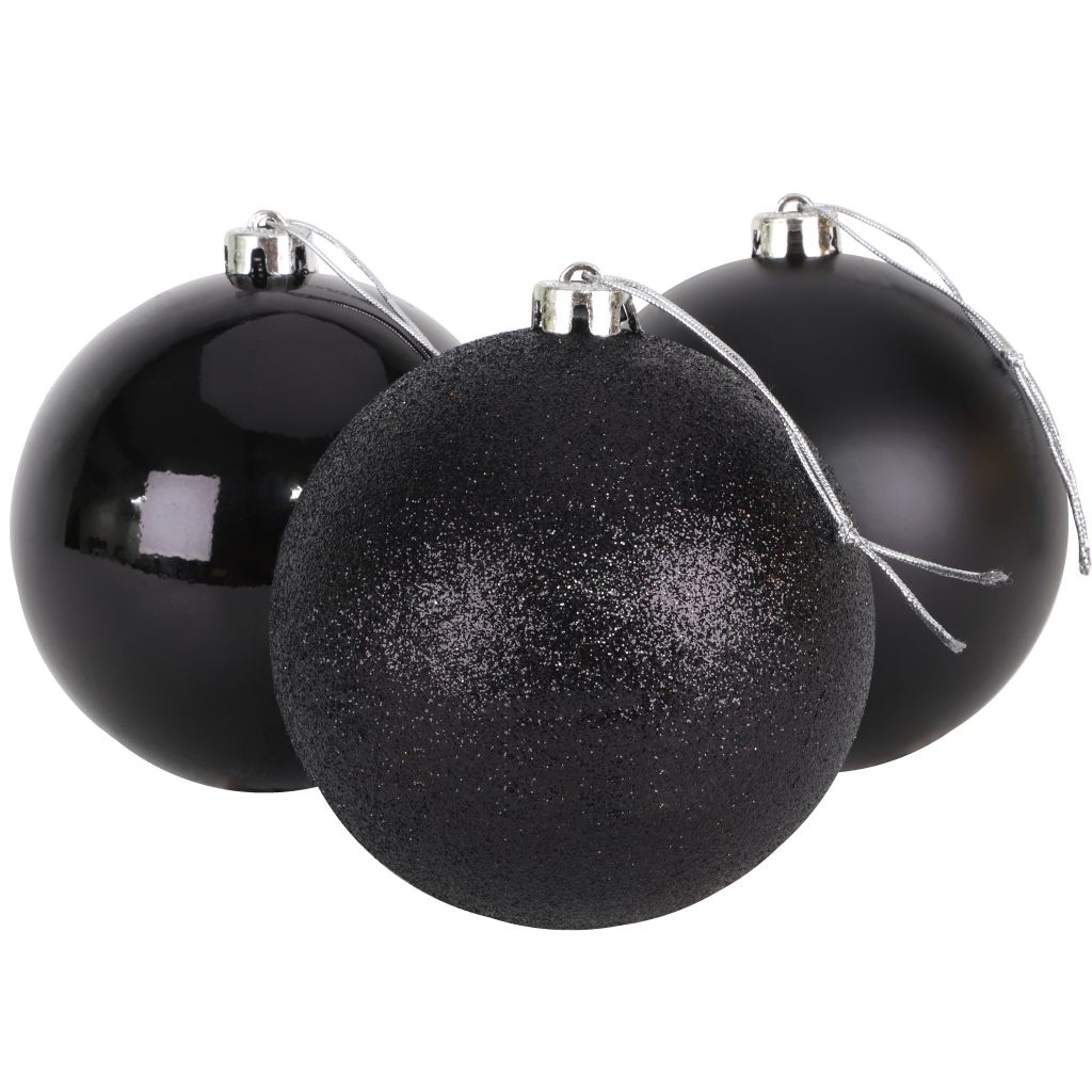 3-150mm Extra Large Baubles - Shiny, Matte & Glitter Design - Christmas ...