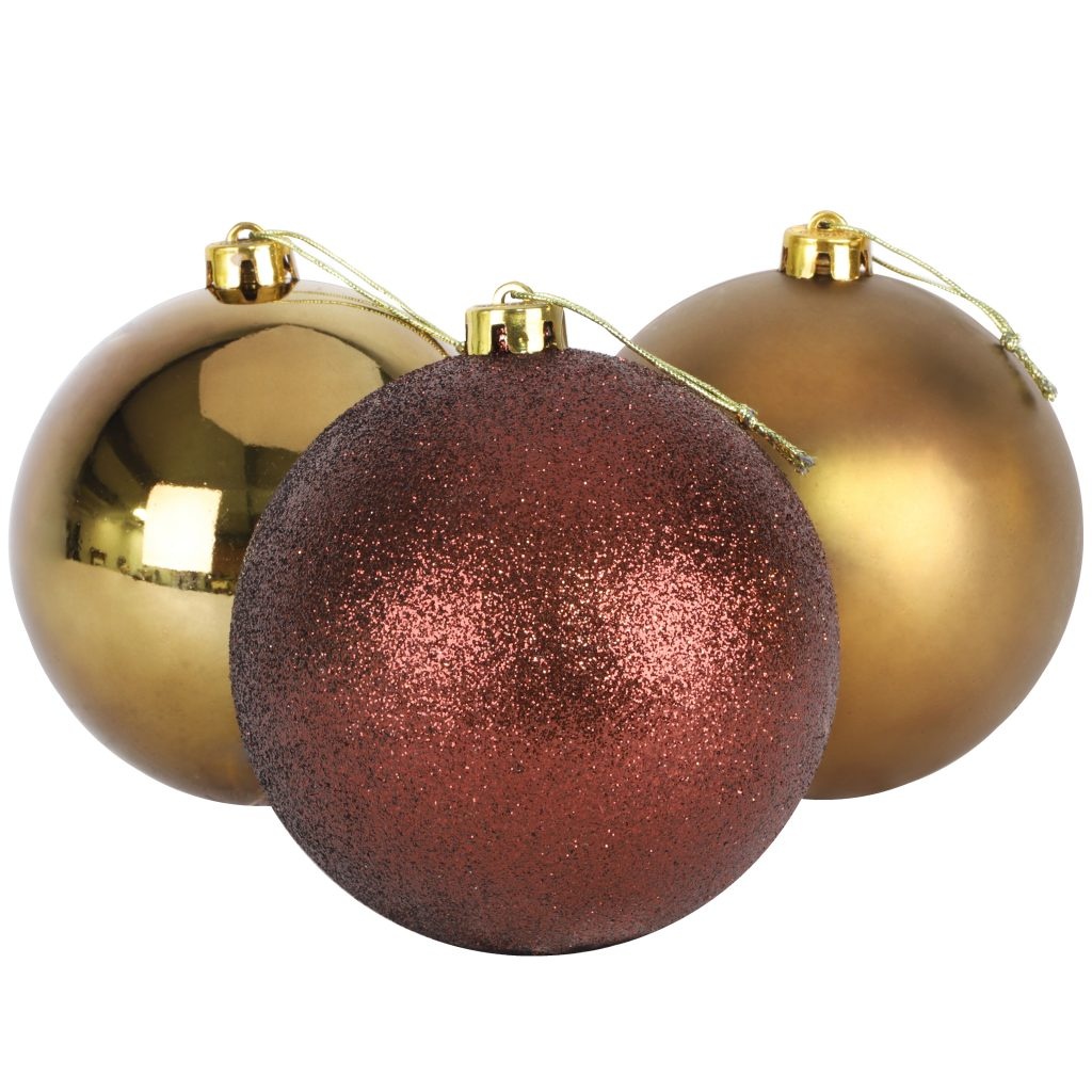 3-150mm Extra Large Baubles - Shiny, Matte & Glitter Design - Christmas ...