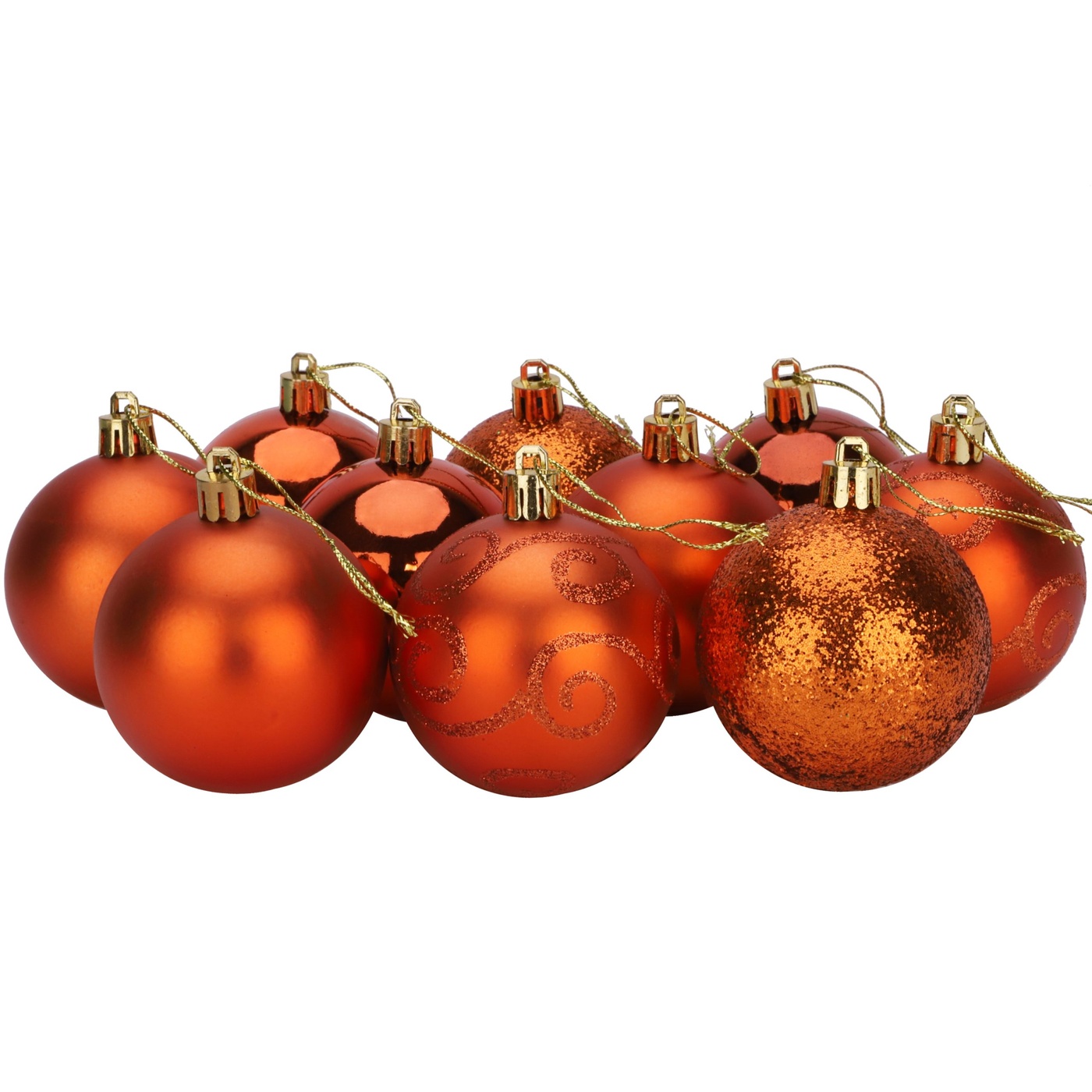 3-150mm Extra Large Baubles - Shiny, Matte & Glitter Design - Christmas ...