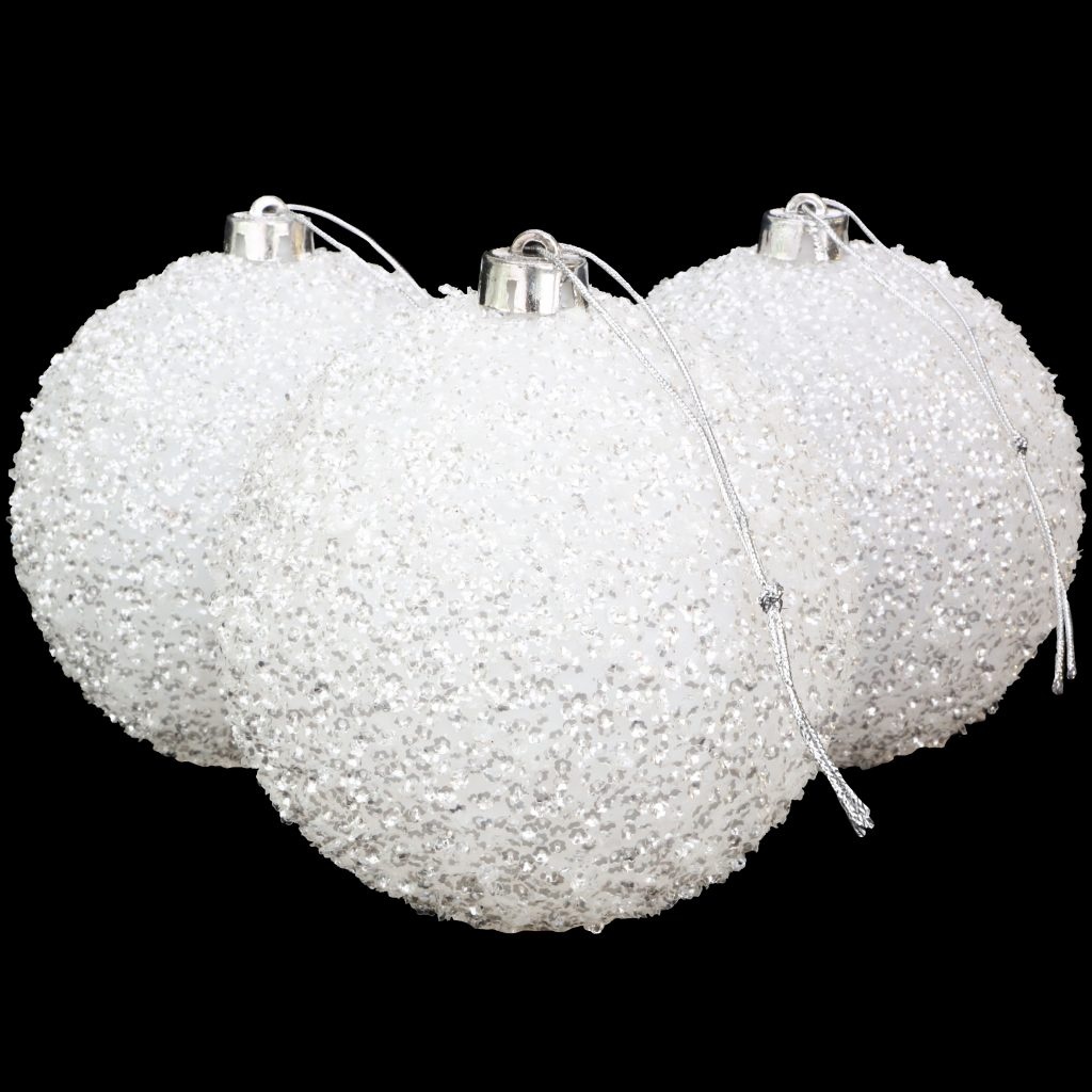 10 Extra Large 100mm Baubles - Christmas Tree Baubles (Purple ...