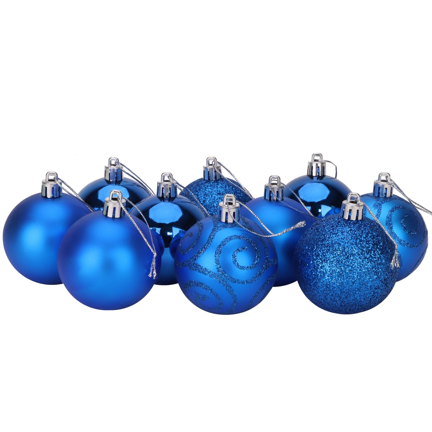 3-150mm Extra Large Baubles - Shiny, Matte & Glitter Design - Christmas ...