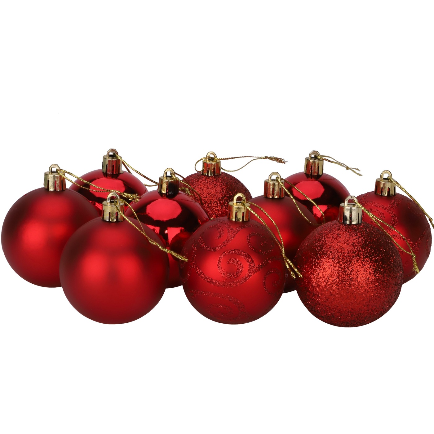 3-150mm Extra Large Baubles - Shiny, Matte & Glitter Design - Christmas ...