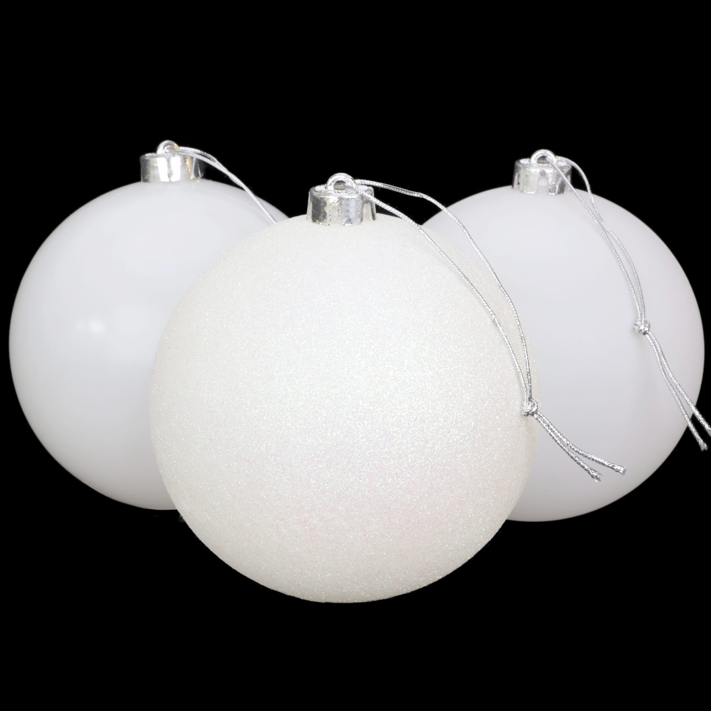 3-150mm Extra Large Baubles - Shiny, Matte & Glitter Design - Christmas ...