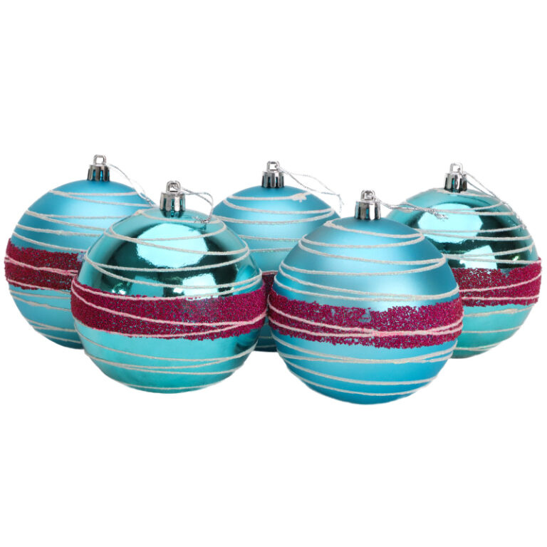 3-150mm Extra Large Baubles - Shiny, Matte & Glitter Design - Christmas ...