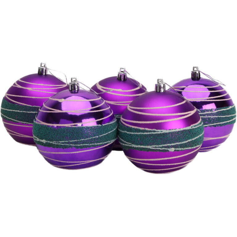 3-150mm Extra Large Baubles - Shiny, Matte & Glitter Design - Christmas ...