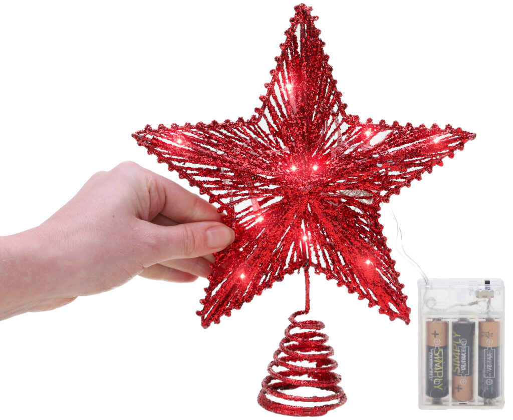 Christmas Concepts® 10" Red Springy Star With Red LED Lights ...