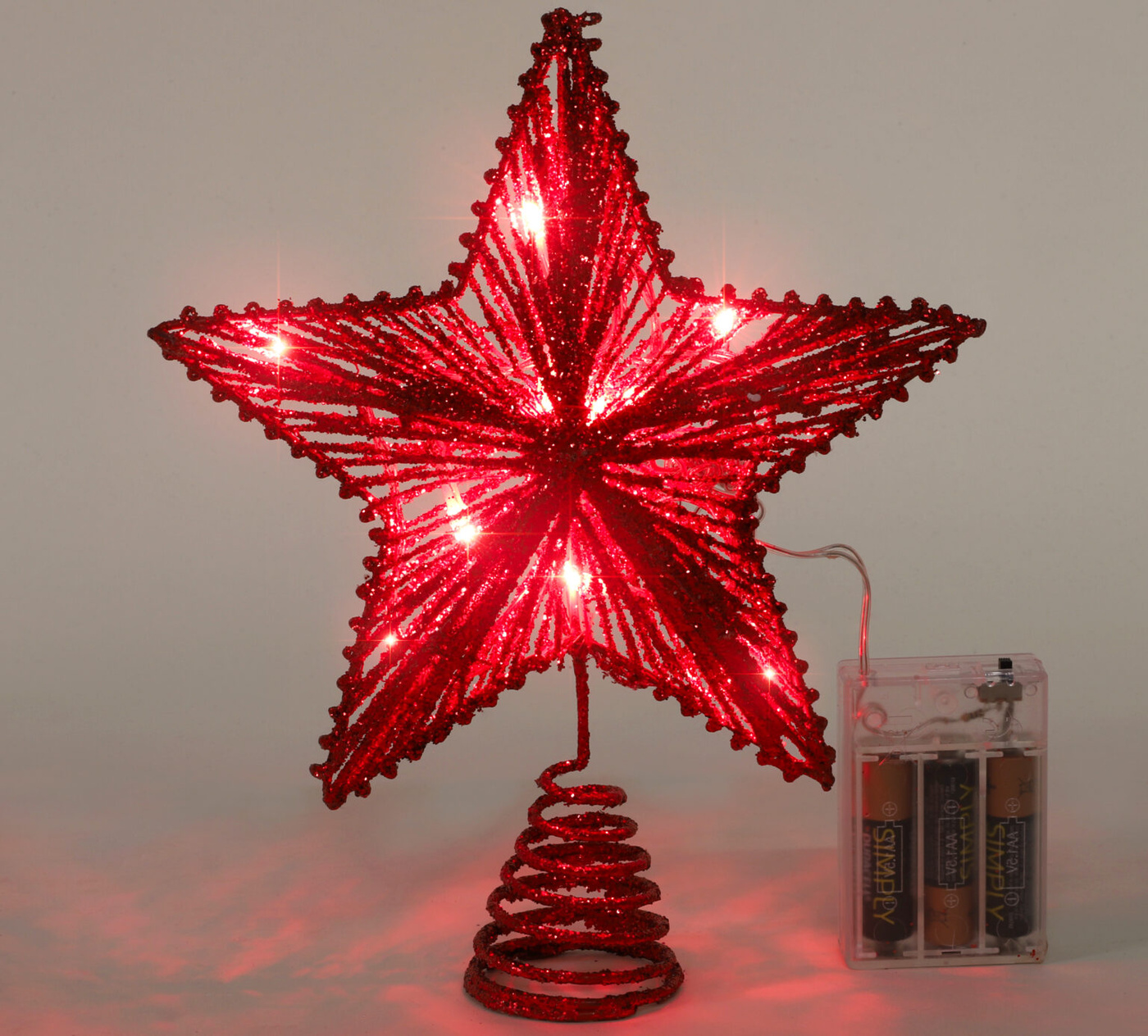 Christmas Concepts® 10" Red Springy Star With Red LED Lights ...