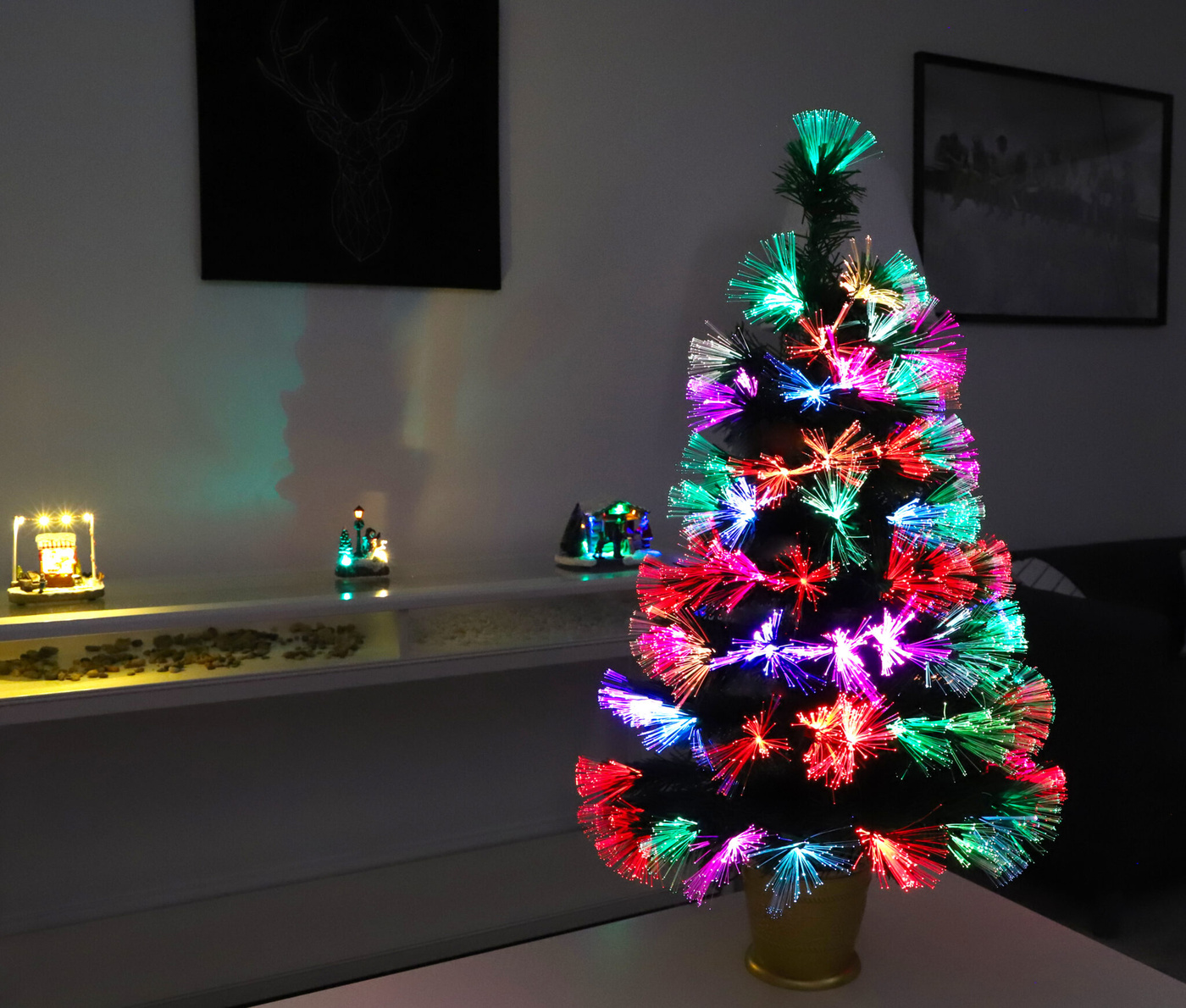 Christmas Concepts® 36 Inch (3FT) (90CM) Green LED Firework Fibre Optic ...