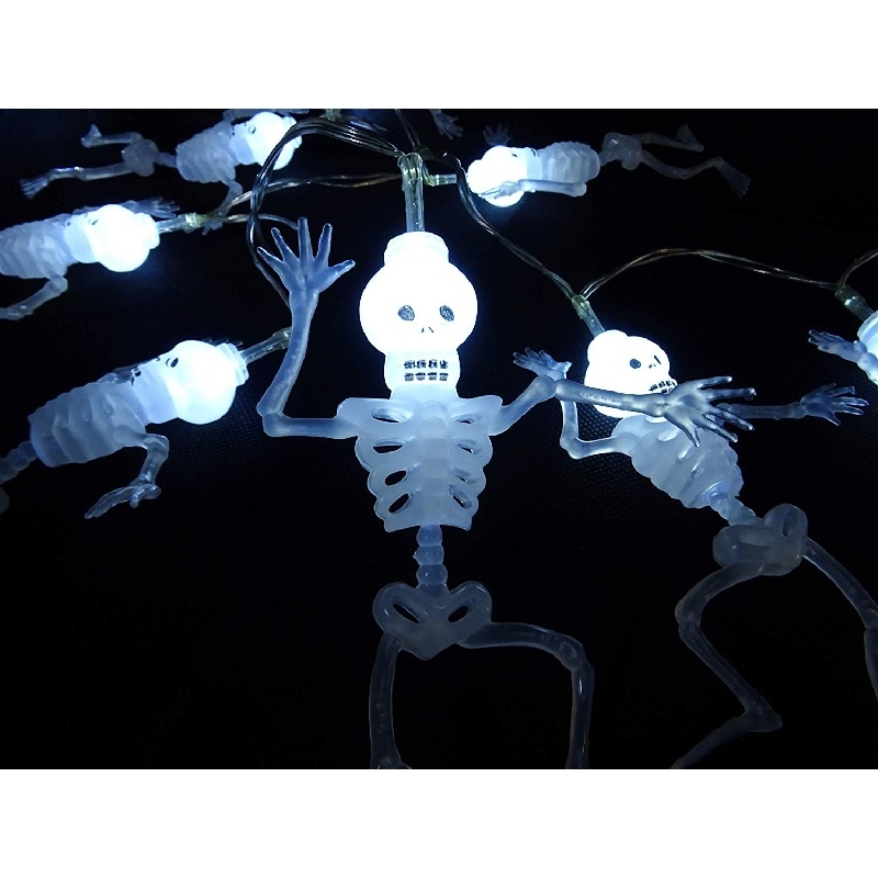Christmas Concepts® 20 Halloween Skeleton Lights With White LED Lights ...