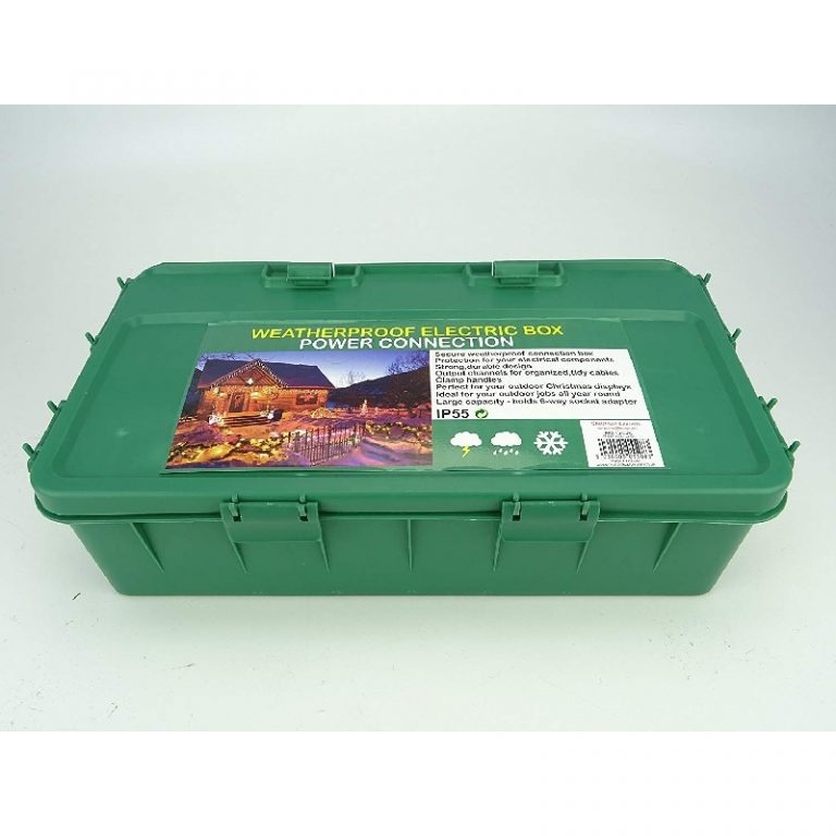 Christmas Concepts® Large Green Weather Proof Box - Outdoor Plug Box ...