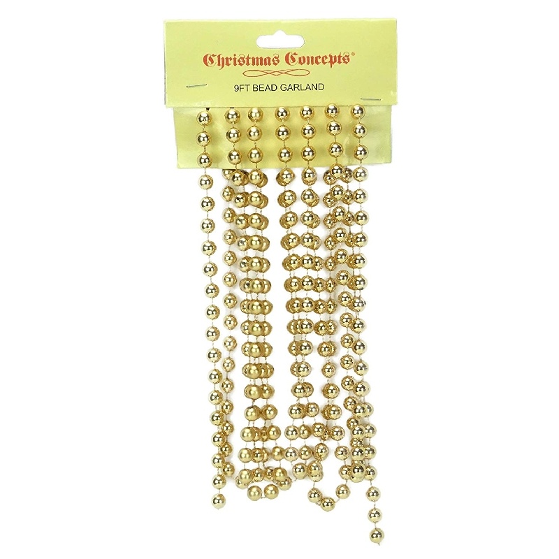 9ft Christmas Bead Chain - Christmas Bead Garlands - Christmas ...