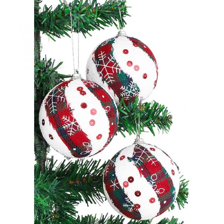 3-150mm Extra Large Baubles - Shiny, Matte & Glitter Design - Christmas ...