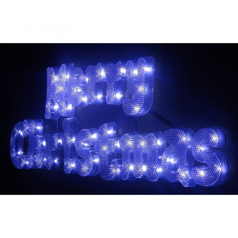 Christmas Concepts® 49cm White Light Up LED Merry Christmas Sign ...