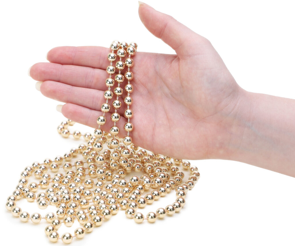 9ft Christmas Bead Chain - Christmas Bead Garlands - Christmas ...