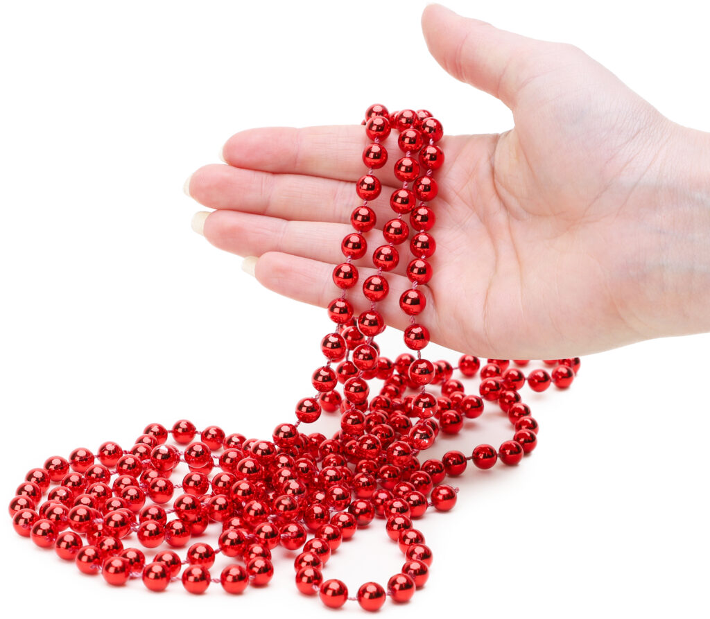 9ft Christmas Bead Chain - Christmas Bead Garlands - Christmas ...