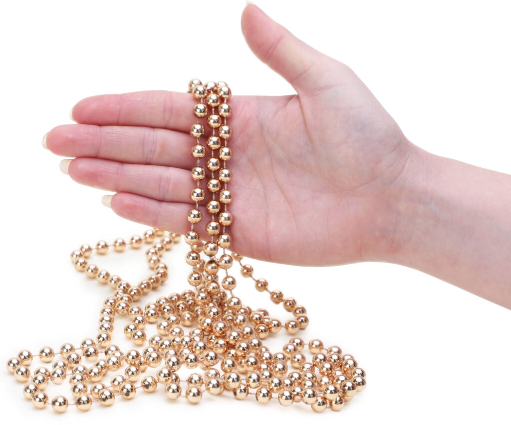 9ft Christmas Bead Chain - Christmas Bead Garlands - Christmas ...