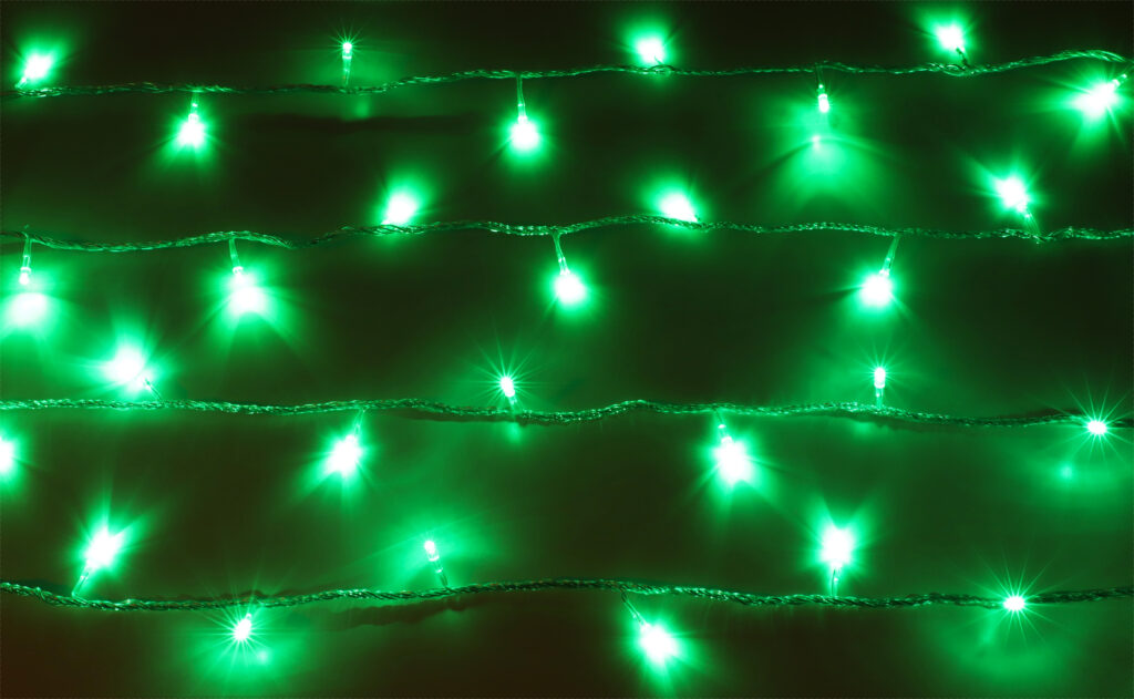 Christmas Concepts® 100 LIME GREEN LED CHASING LIGHTS ON CLEAR CABLE ...