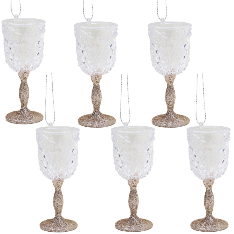 Champagne Glasses Tree Decorations Christmas Decorations by Christmas ...