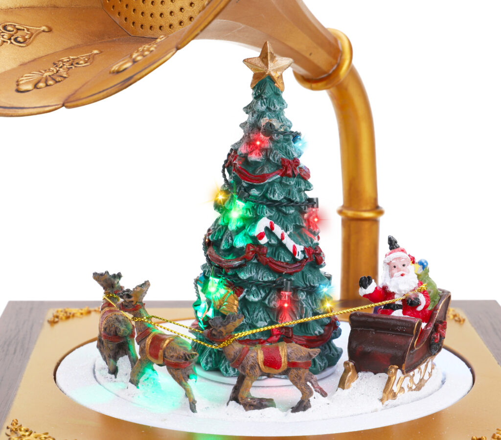 Vintage Record Player with Music and Lights - Christmas Concepts