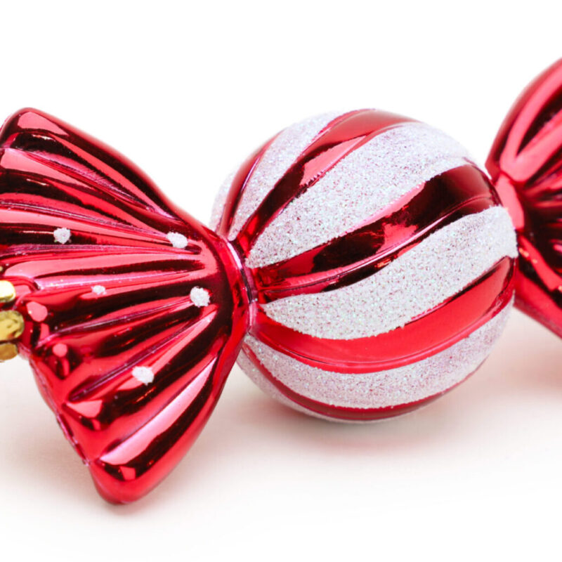 Christmas Concepts® Pack of 5-110mm Large Sweet Shaped Baubles - Shiny ...