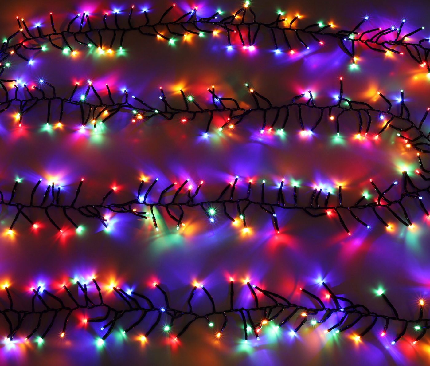 Christmas Concepts® 1000 12M/40FT Multi Colour LED Cluster Lights with ...