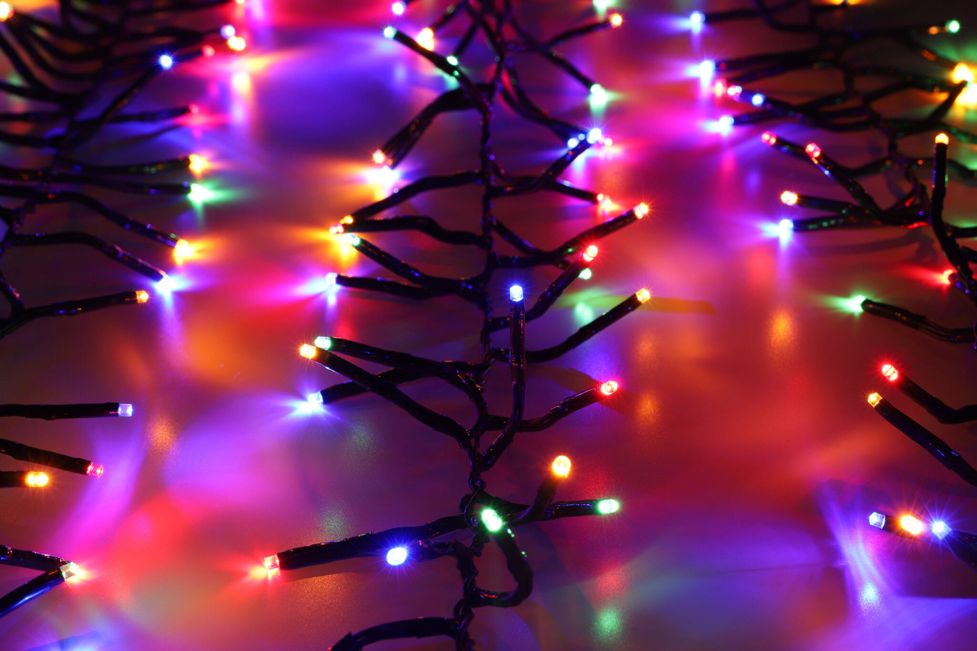 Christmas Concepts® 1000 12M/40FT Multi Colour LED Cluster Lights with ...