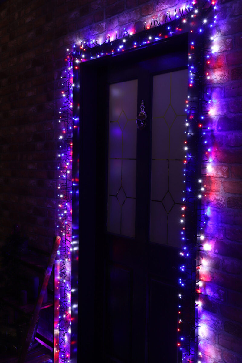 Christmas Concepts® 500 6M/20FT Red/Blue White LED Cluster Lights with ...