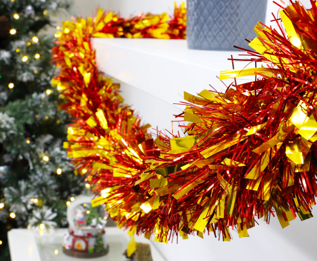 Christmas Concepts® 3m / 9.8ft Chunky/Fine Christmas Tinsel - Christmas ...